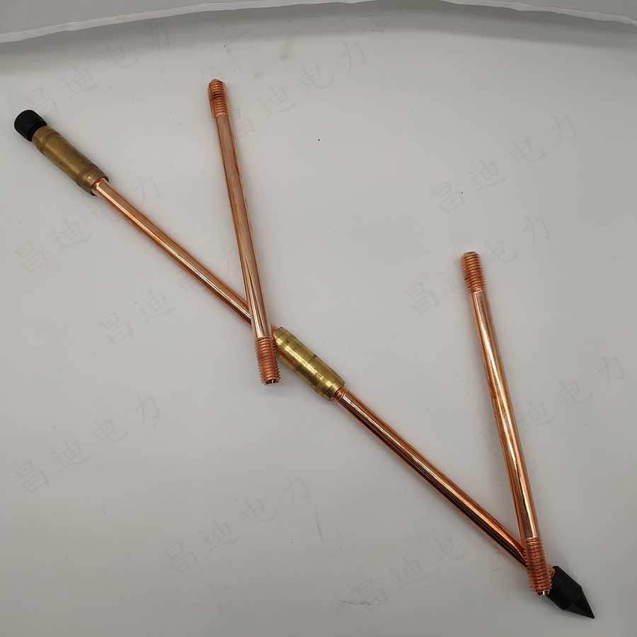 QDCD Electrical Earth Rod Screw Installed Copper Plated