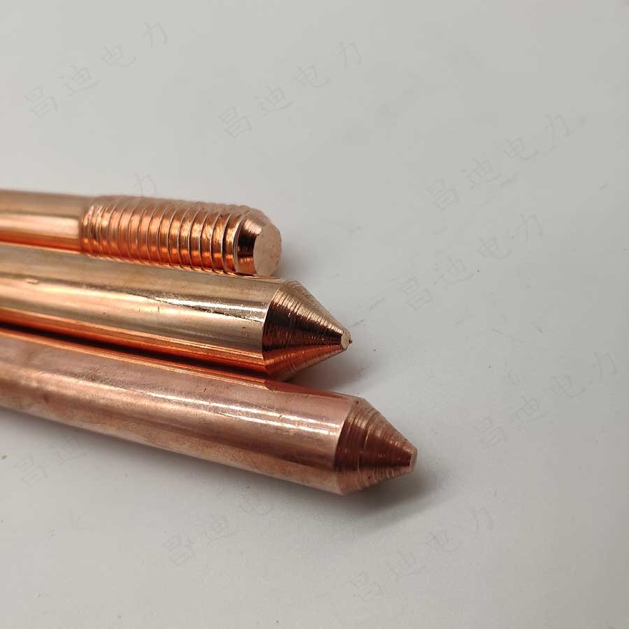 Threaded Copperbond Earth Rod Screw Clad Grounding Rod Assembly 5ft