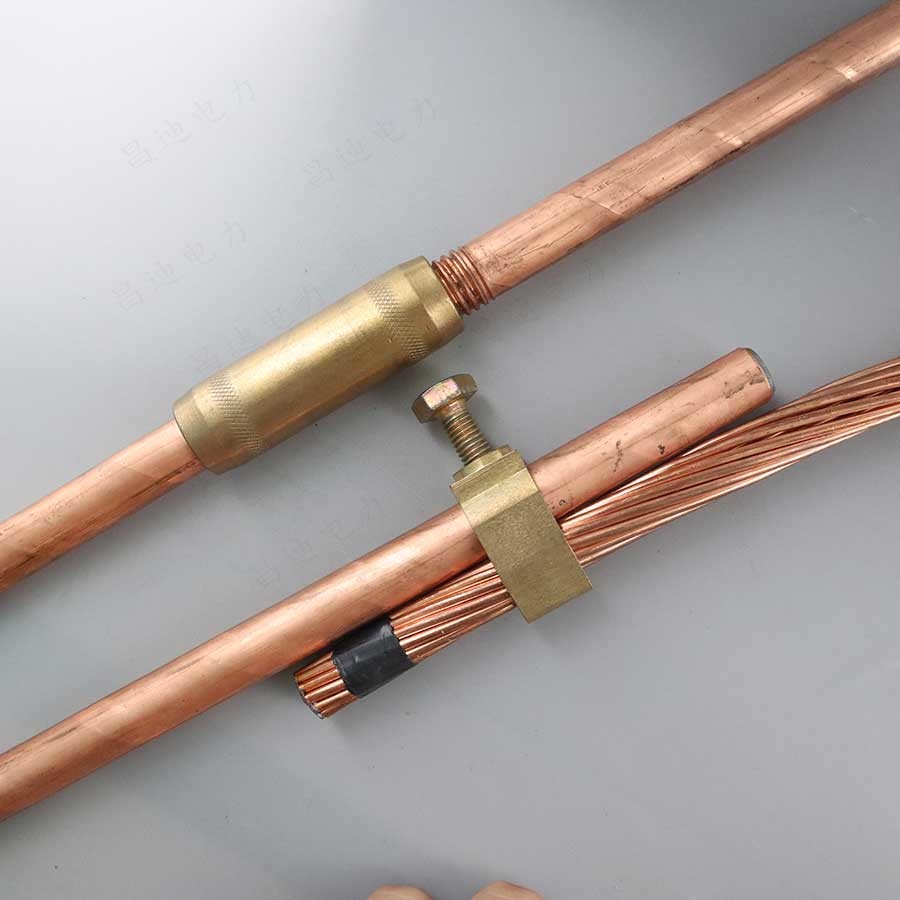 Mild Steel Electrical Earth Rod Pure Copper Earthing Electrode