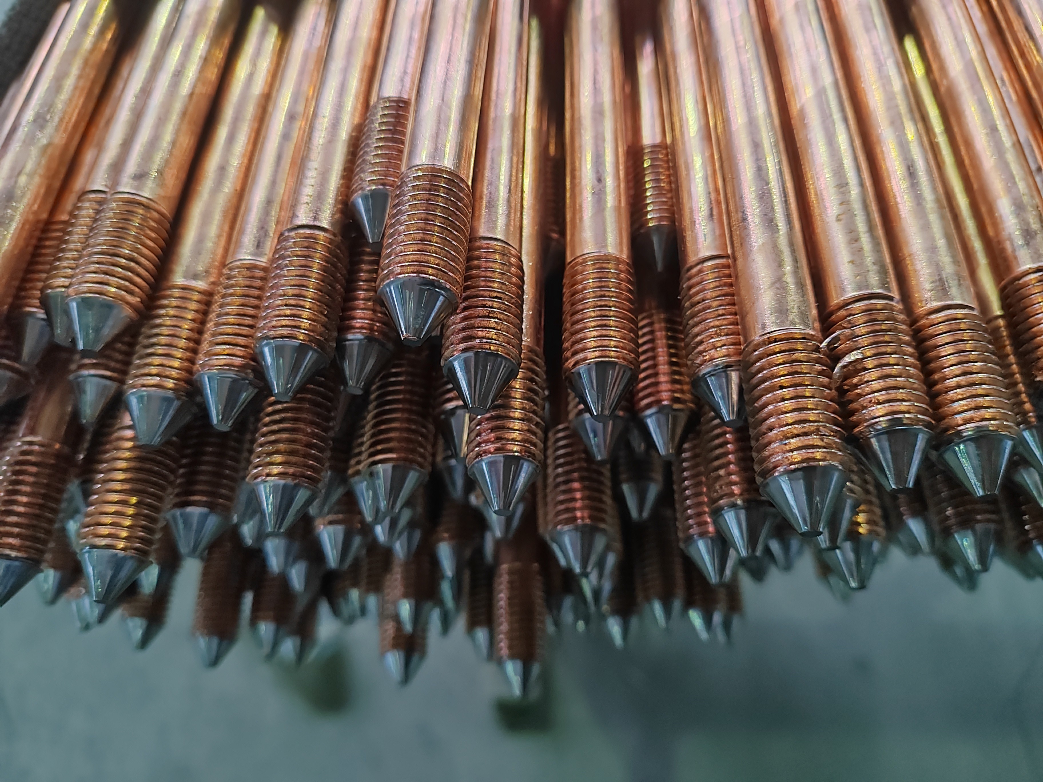 Copper-Coated Steel Earth Rods Manufactured With Electroplating Process ...